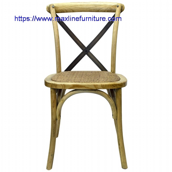 Bistro Cross Back Dining Chairs Tuscan Cafe Chair