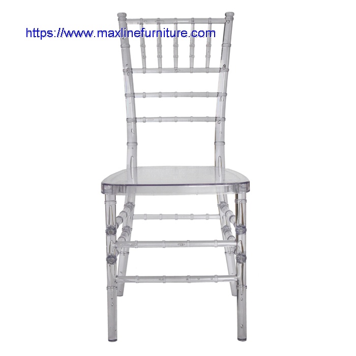 Crystal Clear Plastic Polycarbonate Tiffany Resin Chiavari event rental ...