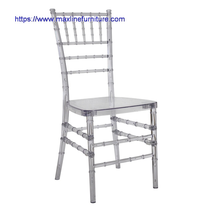Crystal Clear Plastic Polycarbonate Tiffany Resin Chiavari event rental ...