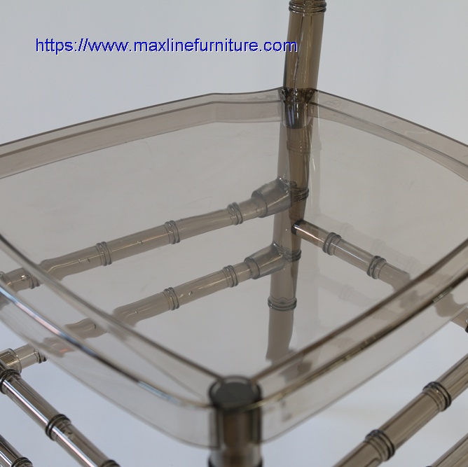 Crystal Clear Plastic Polycarbonate Tiffany Resin Chiavari event rental ...