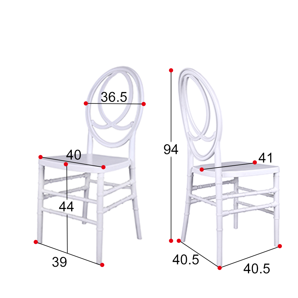 Resin Garden Antique Phoenix Chiavari Wedding Chairs For Dining
